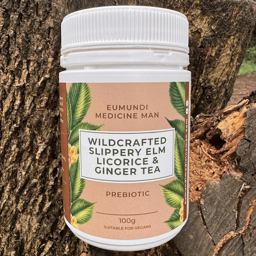 Wildcrafted Slippery Elm Bark, Licorice, Ginger Tea